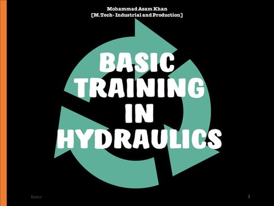 Basics of hydraulics | PPT