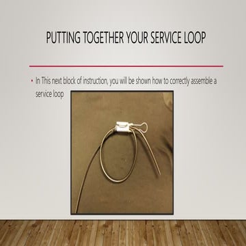 Putting TOGETHER YOUR SERVICE LOOP | PPT
