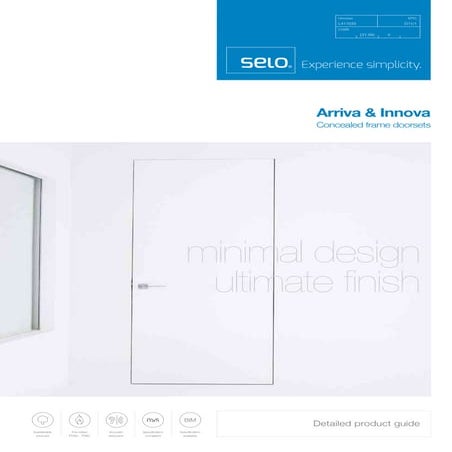 Selo Concealed Frame Doorsets | PDF