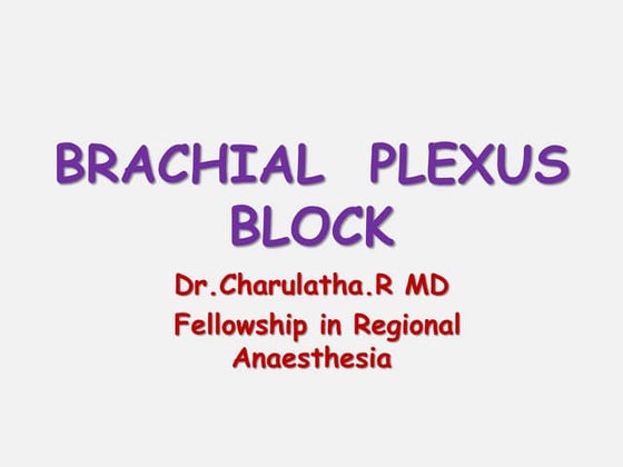 Pec I and PECS II, serratus anterior block | PPT