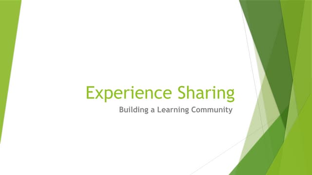 01 Breakout 1 Experience Sharing Template Ntd Pptx