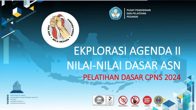 Agenda 2 bahan tayang Materi cpns power point latsar | PPTX