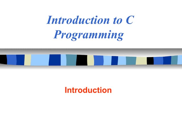 C Programming Ppt Programming Languages Computing