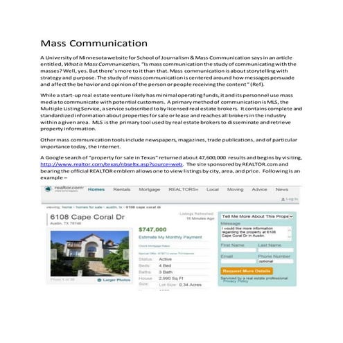 Mass Communication | DOCX