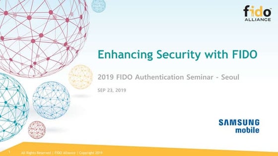 Enterprise Deployment of FIDO in SKT | PPT