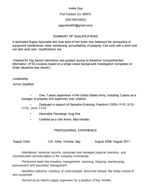 Patterson, Andrew A. Resume 2015 | DOCX | Business | Business and Finance