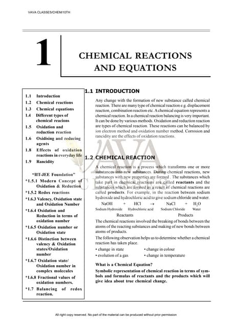 Balancing chemical equation | PPTX