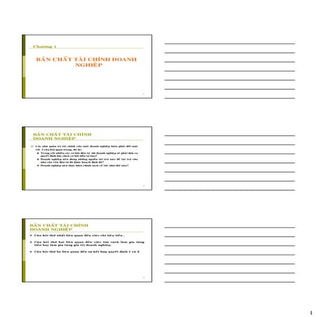Tai chinh doanh nghiep 1 BG 01 CHUONG 1- TONG QUAN VE TCDN | PDF