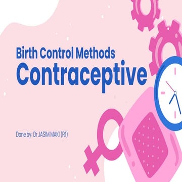 Contraceptive and birth control presentation | PPTX