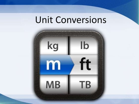 Converting units powerpoints | PPT