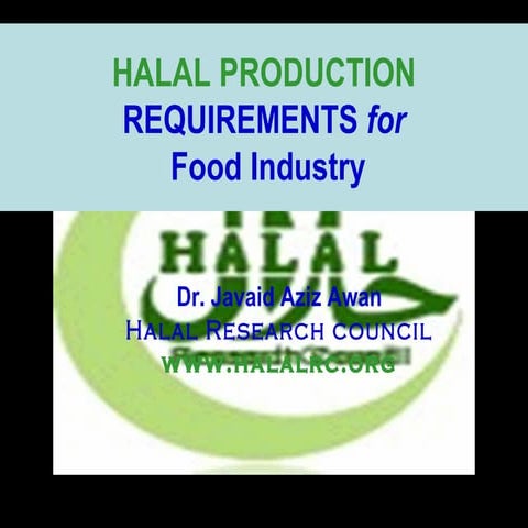 Halal awareness ppt slideshare | PPTX