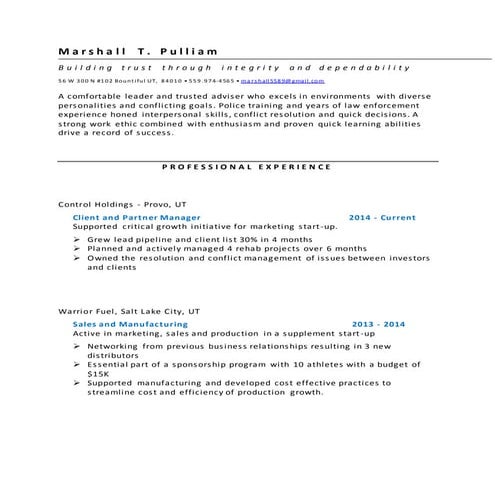 My new resume | DOCX