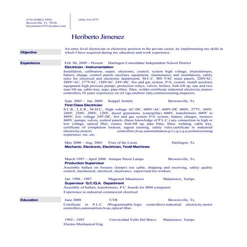 James Henry Smith Resume | PDF