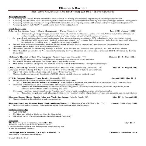 Resume_SupplyChain | PDF