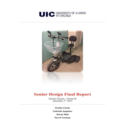 Senior Design Final Report | PDF