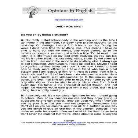 01 daily routine i | DOC