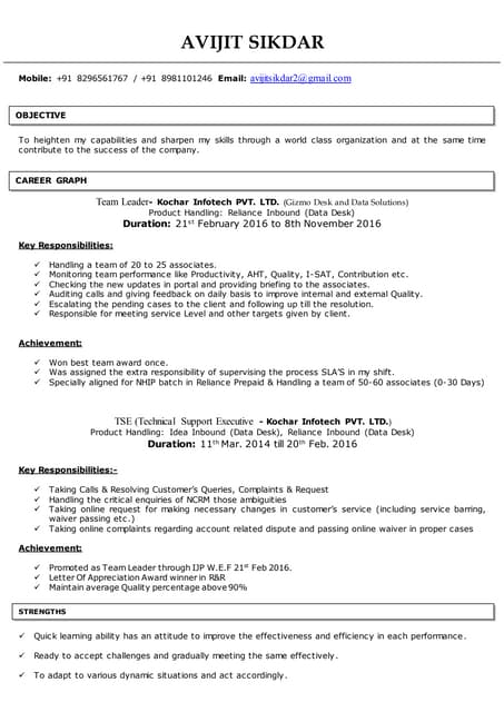 Aravind Resume | DOC