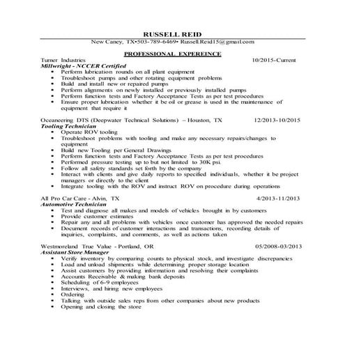 Russell Reid Up To Date | DOCX