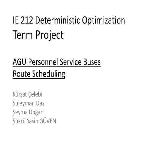 IE212 Project Presentation | PPT