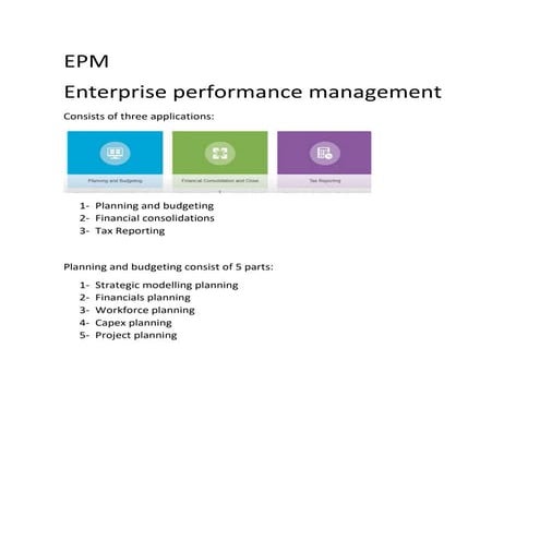 EPM Planning and budgeting (overview about the system capabilities) | DOCX