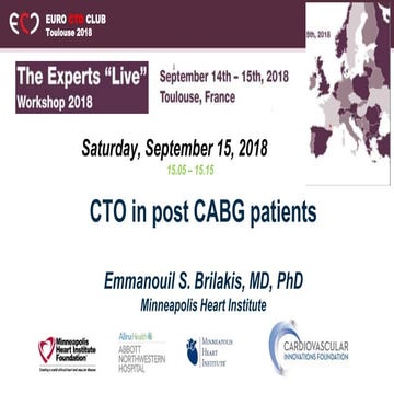 CTO in post CABG patients | PPTX