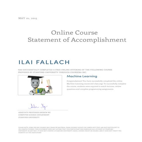 Coursera ml 2015 | PDF