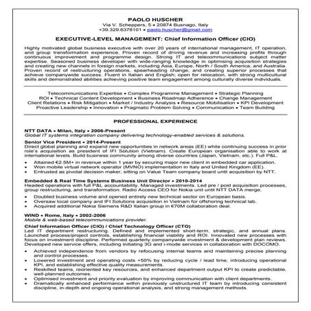 HUSCHERPaolo050815EDIT[1] CV only | PDF