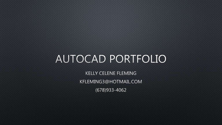 AutoCAD PORTFOLIO