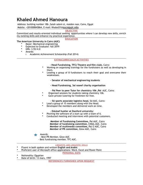 CV RAZAN HILAL new | PDF
