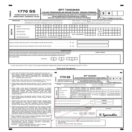 01 form 1770 ss_2010 | PDF