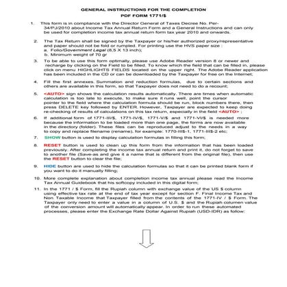 GENERAL INSTRUCTIONS FOR THE COMPLETION PDF FORM 1771 | PDF