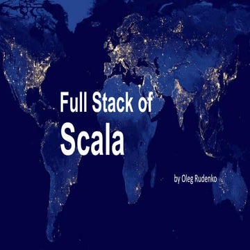 Full Stack of Scala | PDF