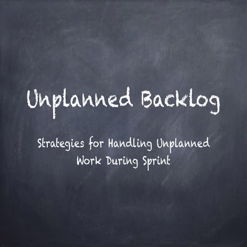 Unplanned Backlog Handling | PPT