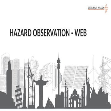 Hazards Observation for Safety Engineering | PPTX