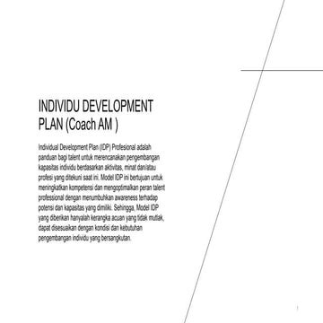 individul development plan 0101010101010 | PPTX
