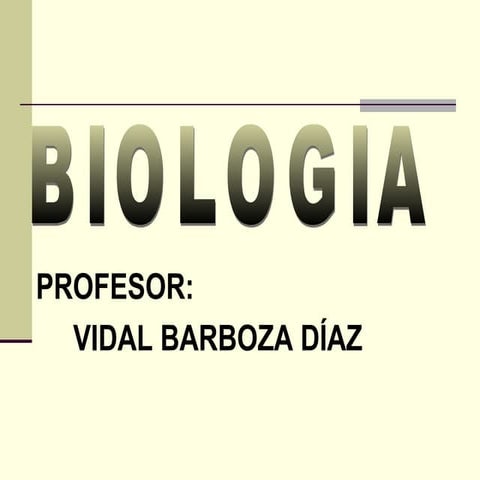 RAMAS DE LA BIOLOGÍA 2 | PPT