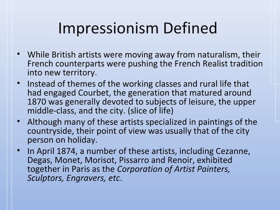 Impressionism | PPT