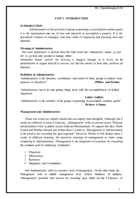 PPT on Administration | PPTX