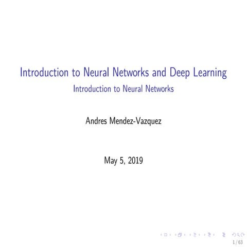 01 Introduction To Neural Networks And Deep Learning Pdf Computer Peripherals Computing