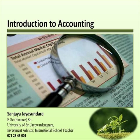 Introduction to accounting | PPT