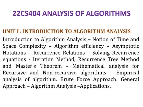 Introduction To Algorithms Ppt 5519