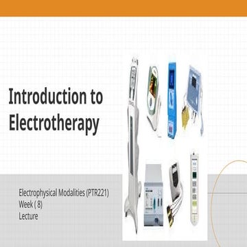 Types of electrotherapeutic current | PPTX