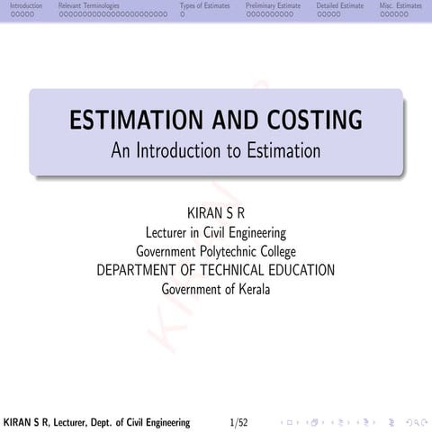 01 Introduction To Estimation Pdf