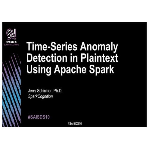 Time Series Anomaly Detection In Plaintext Using Apache Spark With