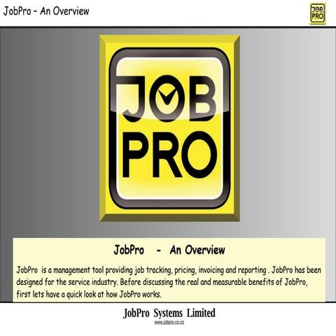 01 Job Pro Ovu | PPT