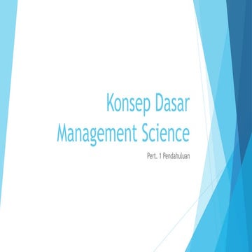 PENGERTIAN RISET OPERASI ATAU OPERATIONAL RESEARCH | PPTX