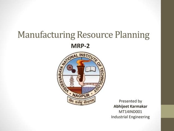 material requirement planning | PPT