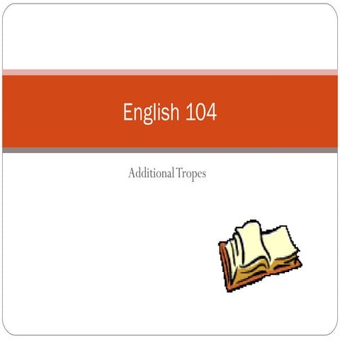 English 104: Additional Tropes | PPT