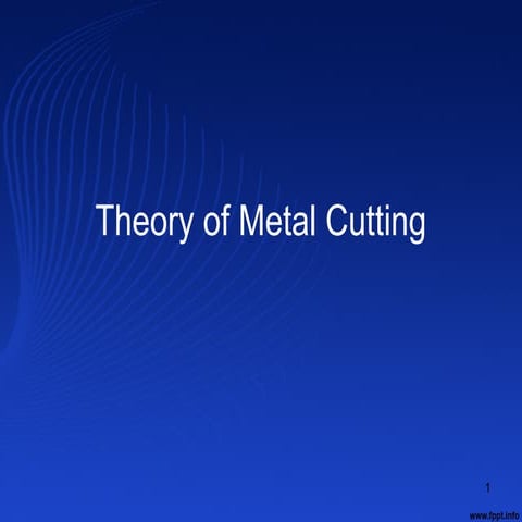 01 Metal Cutting - Single point Tool Geometry.pptx