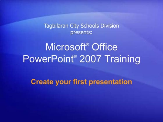 Introduction to Microsoft Powerpoint 2003 | PPTX